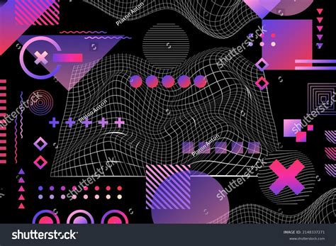 Wireframe Abstract Background Wireframe Science Backdrop Stock Vector Royalty Free