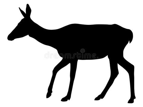 Doe Stock Vector Illustration Of Silhouette Vector 34880135