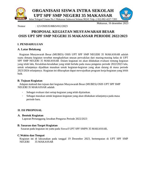 Proposal Mubes Pdf