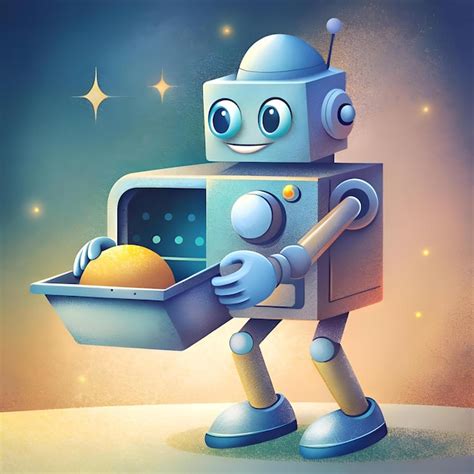 A Friendly Robot With A Big Smile Loads A Dishwasher Premium Ai