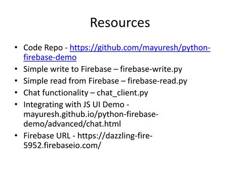 Python Integration With Firebase Pptx Web Development Internet