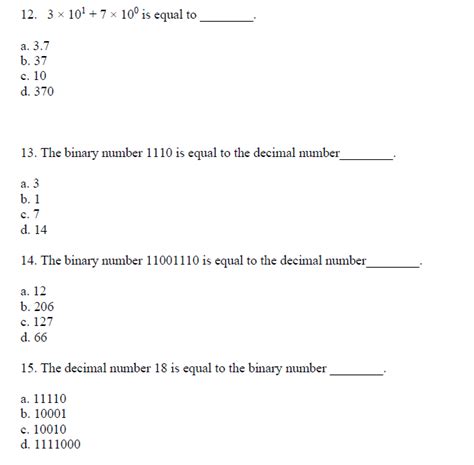 Solved 12 3 Times 10 {1} 7 Times 10 {0} Is