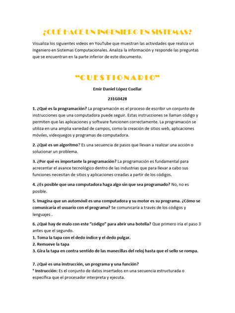 Actividad 2 Fundamentos De Programación Pdf Programa De