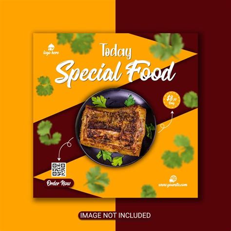 맛있는 음식 메뉴 전단지 또는 쇠고기 스테이크 전단지 템플릿 디자인 프리미엄 벡터 프리미엄 벡터