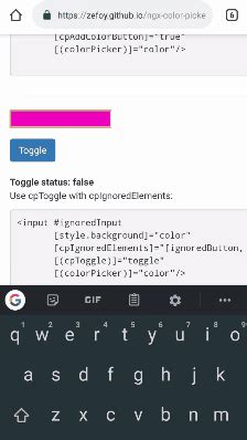 Color Picker Hides On Android Keyboard Show Hide Issue Zefoy Ngx Color Picker GitHub