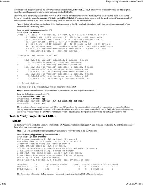 SOLUTION 11 Configure And Verify Single Homed Studypool