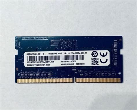 Memoria Notebook Sodimm Ddr4 Lenovo 4gb 2666 Mhz Ramaxel Zion Tecnology