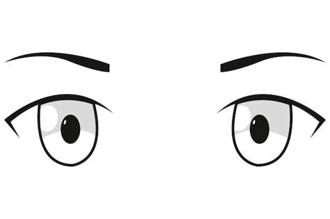 Premium Vector Cute Anime Eyes Vector Illustration