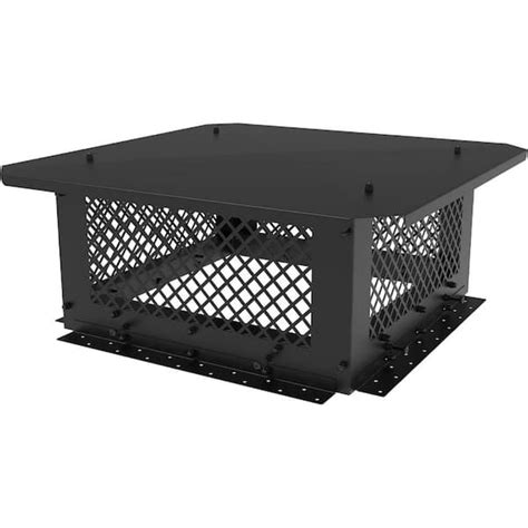Mximu 19 In X 19 In Black Galvanized Steel Fireplace Chimney Caps For