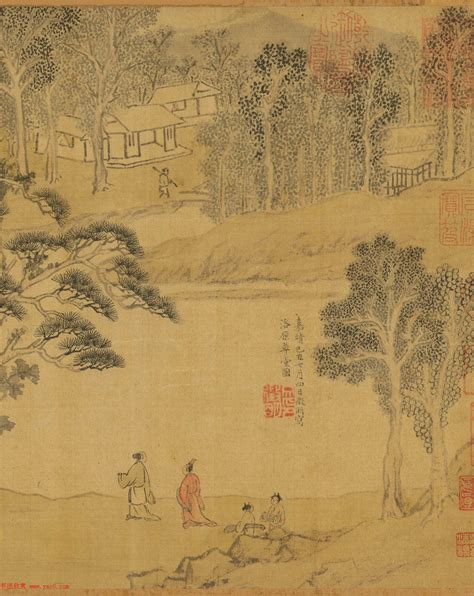 文徴明洛原草堂图卷 行书洛原记 传世字画 书法欣赏