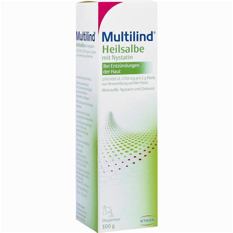 Multilind Heilsalbe Mit Nystatin Informationen Und Inhaltsstoffe