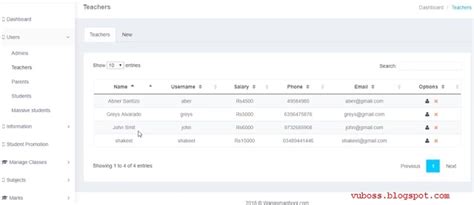 Php School Management System With Database Php Project Cs619 Project Vuboss