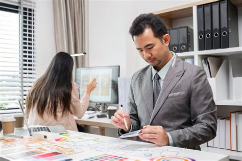 System Development Team Collaborating On Ux Ui Design In Modern Office