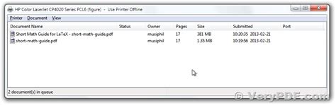 How To See The File Name Or Document Name Which Printed In The Printer Spool VeryPDF