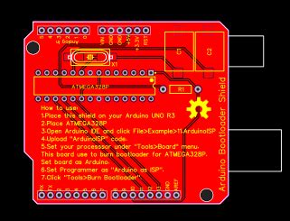ATMEGA P PU Bootloader Shield EasyEDA Open Source Hardware Lab