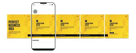 Set Of Instagram Carousel Post Editable Instagram Carousel Post Template Social Media Carousel