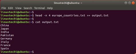 8 head command examples in linux
