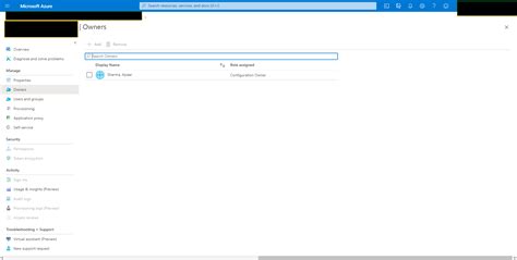 Assigned As The Owner Of An Azure Ad Application Still Cant Configure It Stack Overflow