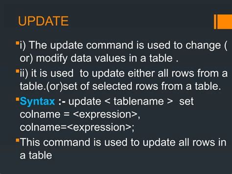 Sql Commands Powerpoint Presentation Ppt Ppt
