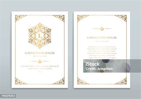 골드와 화이트 빈티지 인사말 카드 디자인입니다 고급 벡터 장식 템플릿입니다 초대장 전단지 메뉴 브로셔 엽서 배경 배경 화면 장식 포장 또는 원하는 아이디어에 좋습니다 0명에