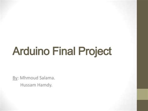 Temperature Sensor With Led Matrix Display By Irfan Qadoos 9 Ppt