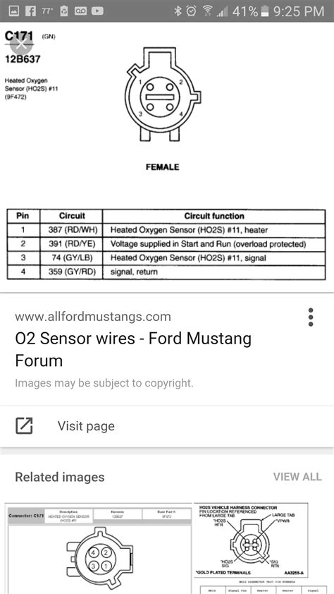 Mustang O2 Sensor Wiring Diagram Wiring Site Resource