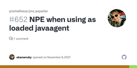 Npe When Using As Loaded Javaagent · Issue 652 · Prometheusjmx