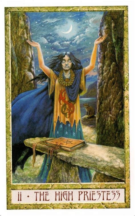 2 Аркан Верховная Жрица Таро Друидов The Druid Craft Tarot Мир Таро галерея карт Таро и