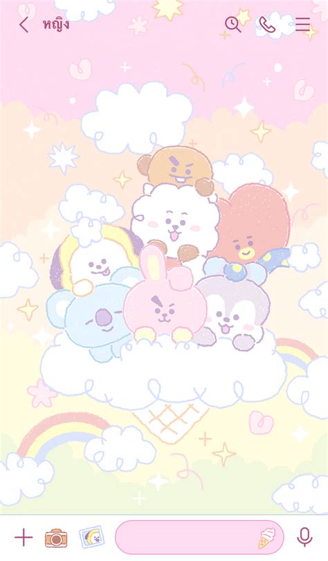 Bt21 ล่องลอยบนเมฆ ธีมไลน์ ของแท้ 100 ลิขสิทธิ์แท้ ไม่มีวันหมดอายุ อัพเดตข้อมูลลงขายในเว็บ