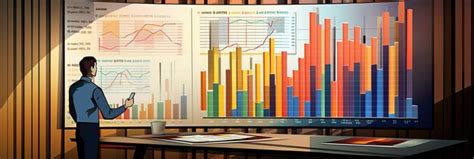 Premium Ai Image Person Presenting And Evaluating Data Chart