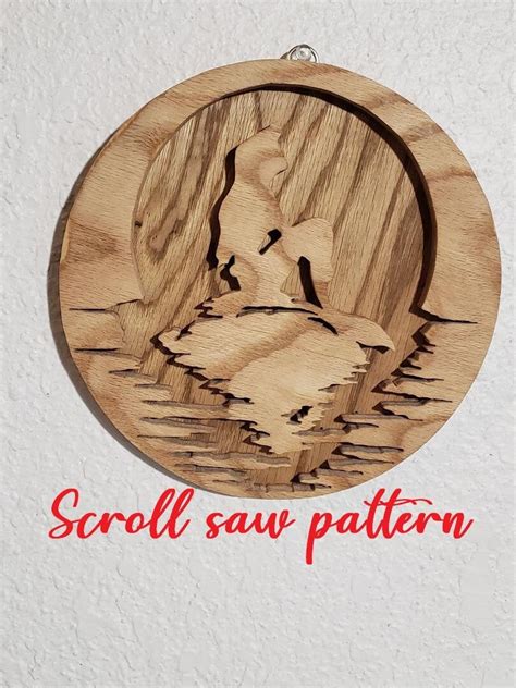 Mermaid Scroll Saw Pattern Design Wood Working Project Plans Patterns Instant Download PDF Etsy