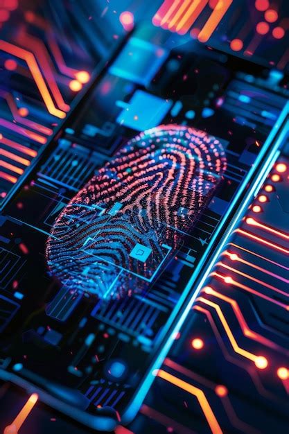 Premium Photo Digital Identity And Cybersecurity Smartphone Biometric