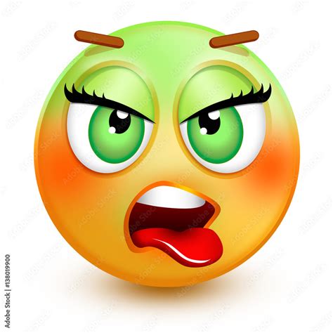 Nauseated Emoji Face With Rolling Eyes Emoji  Nauseated Emoji Face