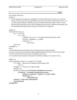 Hw6 Sol Assignments CMPSC 465 Data Structures Algorithms Fall 2022 Paul Medvedev And Studocu