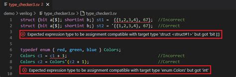 Verilog Type Checking Sigasi