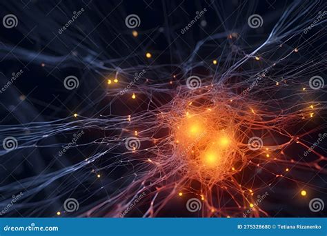 Neural Network And Artificial Intelligence Illustration Generative Ai Stock Illustration