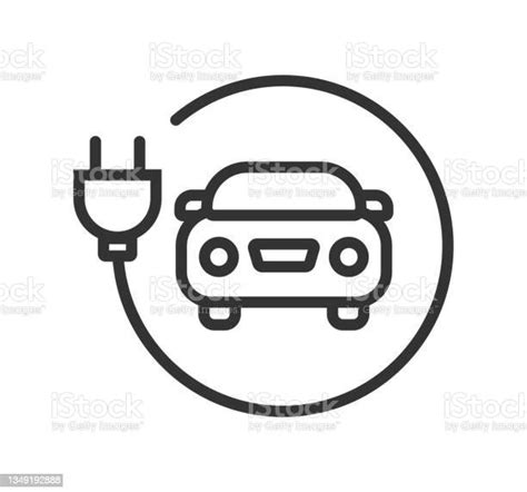 전기 자동차 아이콘 세트 전기 자동차 케이블 윤곽 및 플러그 충전 검정 기호 친환경 전기 자동차 개념 벡터 전기 일러스트레이션 0명에 대한 스톡 벡터 아트 및 기타 이미지
