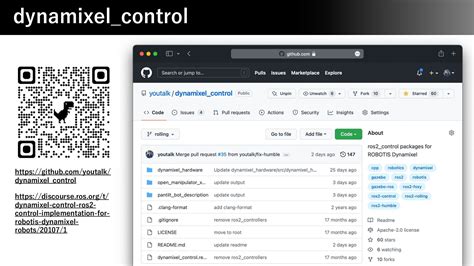 Ros2control For Robotis Dynamixel Dynamixelcontrol Speaker Deck