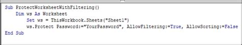 Vba Protect Sheet Syntax Password How To Protect A Sheet