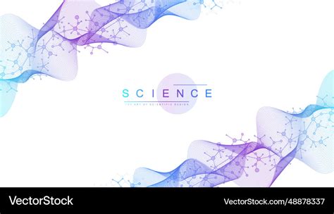 Molecular Abstract Structure Background Royalty Free Vector