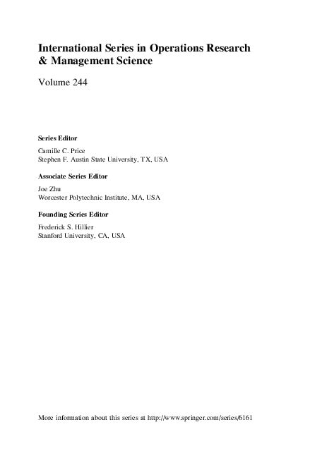 Pdf Computational Intelligence In Logistics And Supply Chain Management