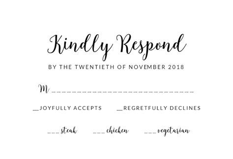 Event Rsvp Form Template