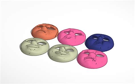 3d Design Thomas Face Replica Tinkercad