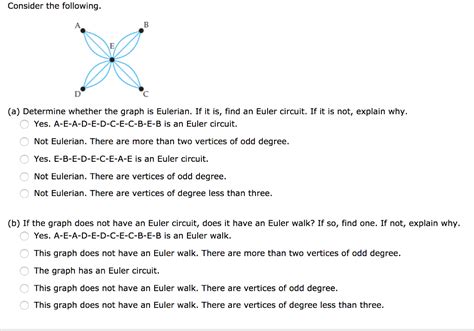 Solved Consider The Following D A Determine Whether The