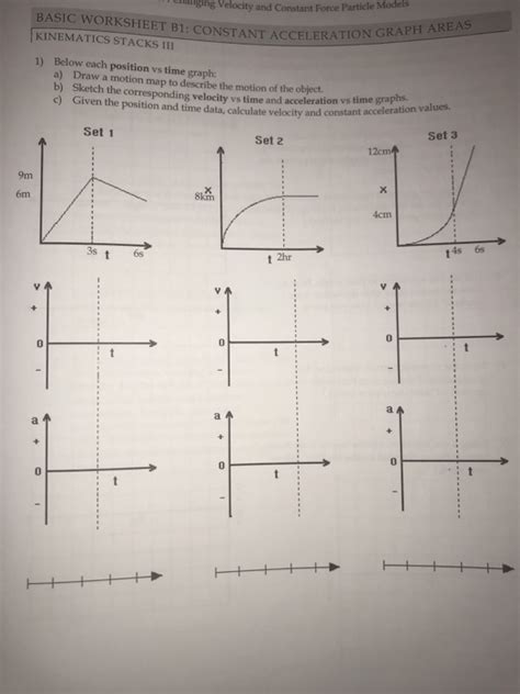 Constant Velocity Particle Model Worksheet 1 Educational Printable