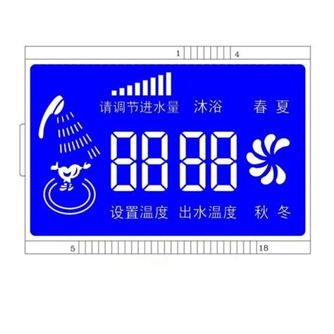 Monochrome TN HTN STN VA Screen Segment Lcd Display For Air Conditioner Manufacturers