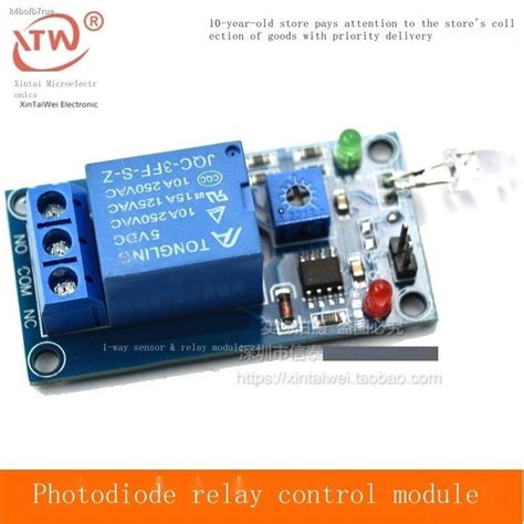 Photodiode Sensor 5v Relay Light Control Switch Module Photoelectric Light Detection With Light