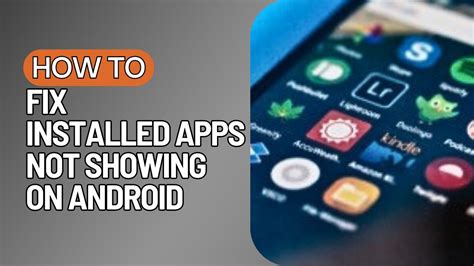 How To Fix YouTube Icon Option Not Showing Missing Problem Installed Apps Not Showing On