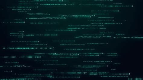 Big Data Code Running Blue Futuristic Information Technology Computer