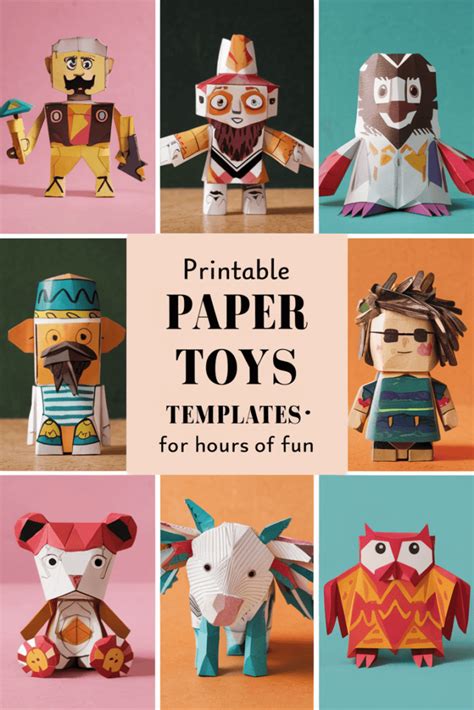 9 Printable Paper Toys Templates For Hours Of Fun Fabricerie